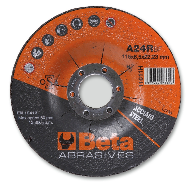 Beta 110110615 11011H 115X6.5-Brasher disc Doorgez. 115 Ø mm