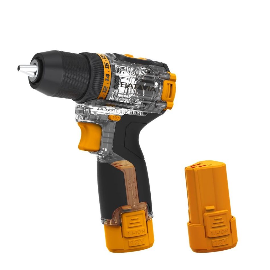 Batavia 7065015 Fusion Drill 12V Brushless Accu Drill 1x 12V 2.0Ah ...