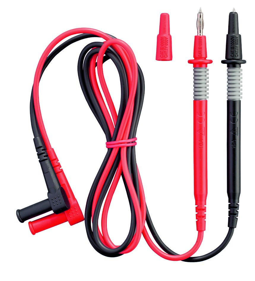 Benning 044145 Measuring lead set 4mm CAT II, III, IV with 4 mm ...