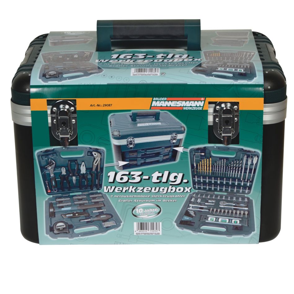 Brüder Mannesmann 29087 Tool case 163-piece
