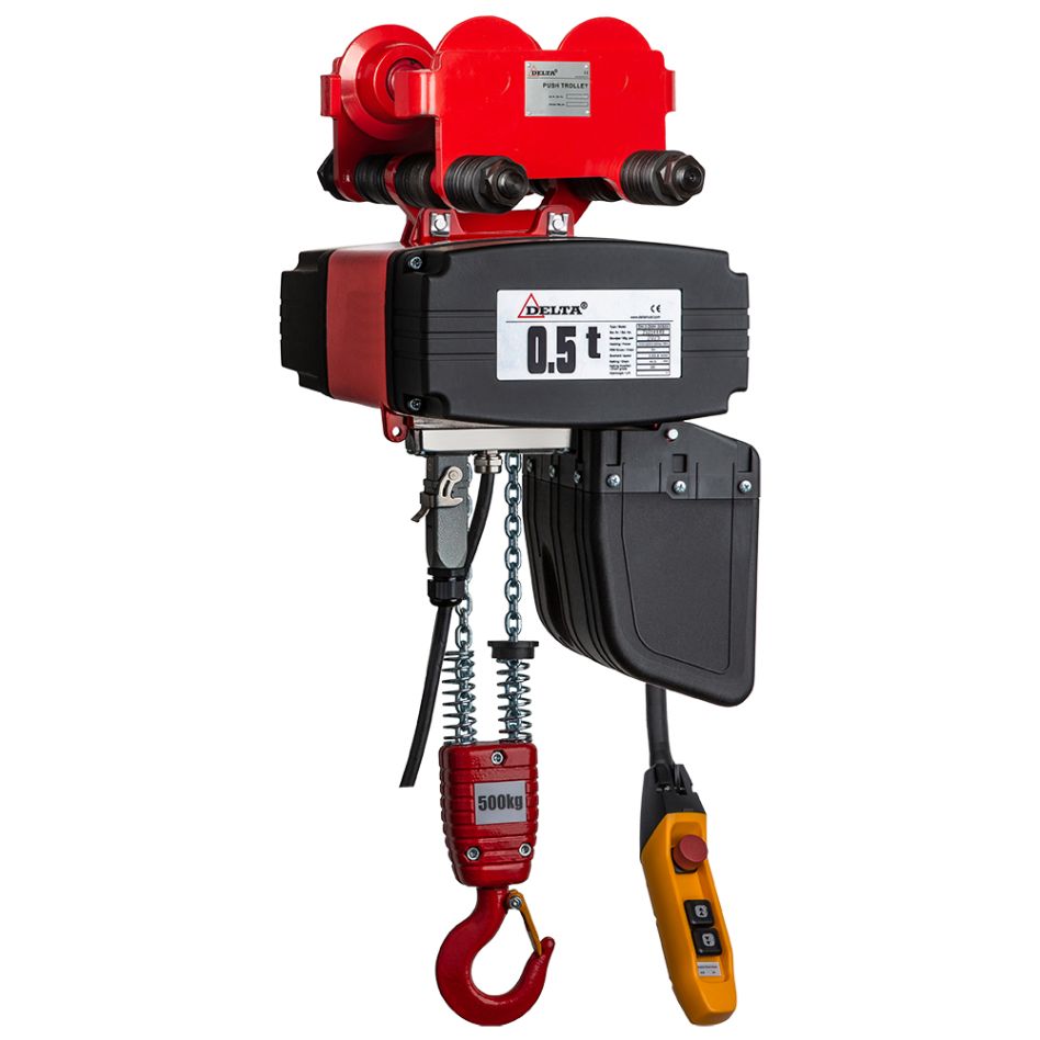 DELTA DH.0.DMY.00523.06 Electric chain hoist with push trolley DH DMY ...