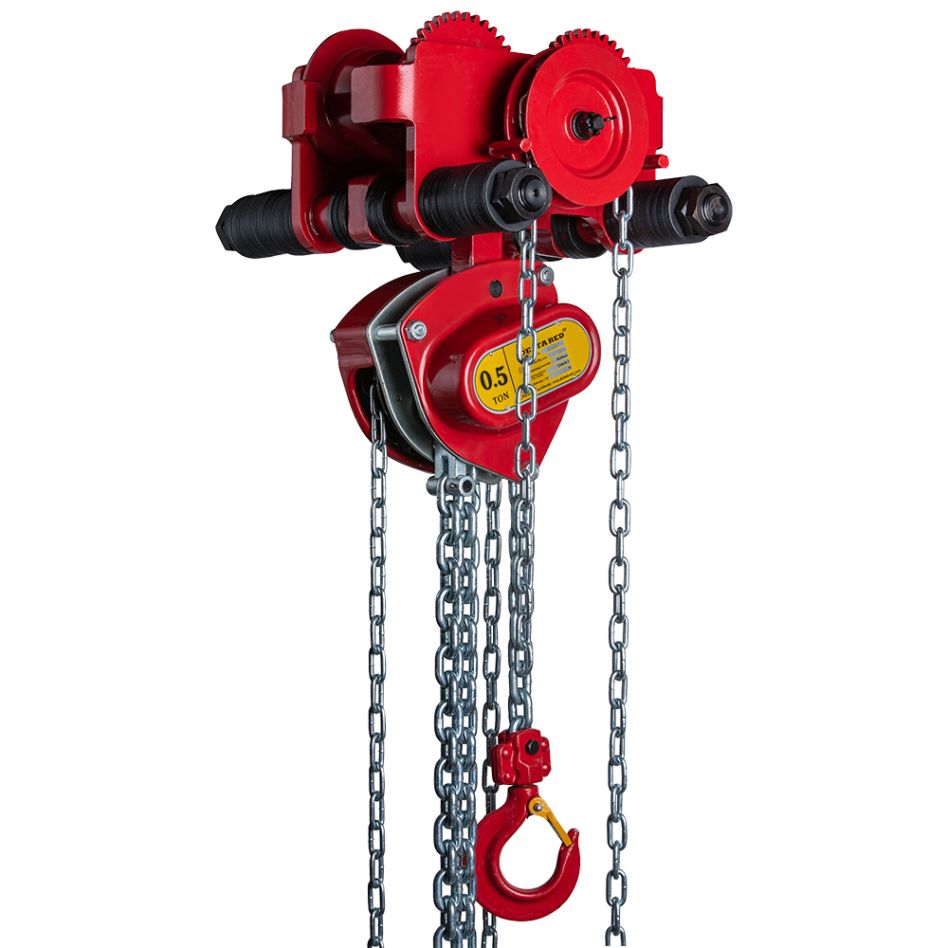 DELTA RED DR.0.09101006 Manual chain hoist with overload protection in ...