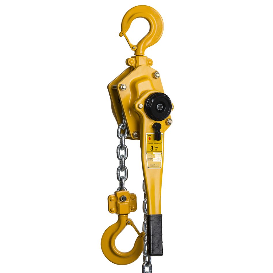 DELTA YELLOW DY.0.0543003 Ratchet hoist 3 tons with 3 meters lifting height