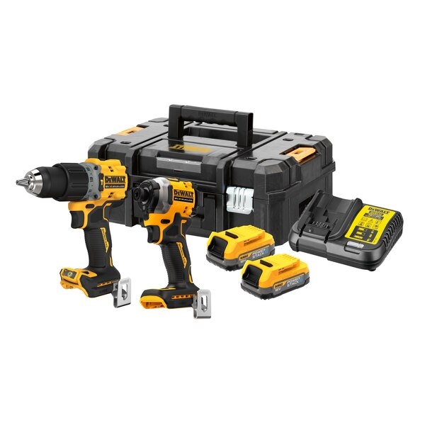 DeWalt DCK2050H2T-QW Comboset 18V 5.0Ah PowerStack Cordless Impact ...