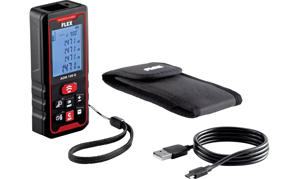 Flex-tools 518964 ADM 100 G Laser Distance Meter 100 meters