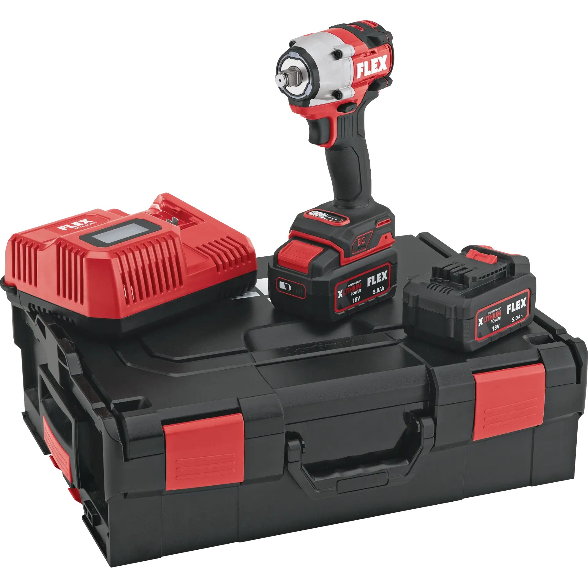 Flex-tools 531504 Battery impact wrench 18V 5.0Ah in L-Boxx