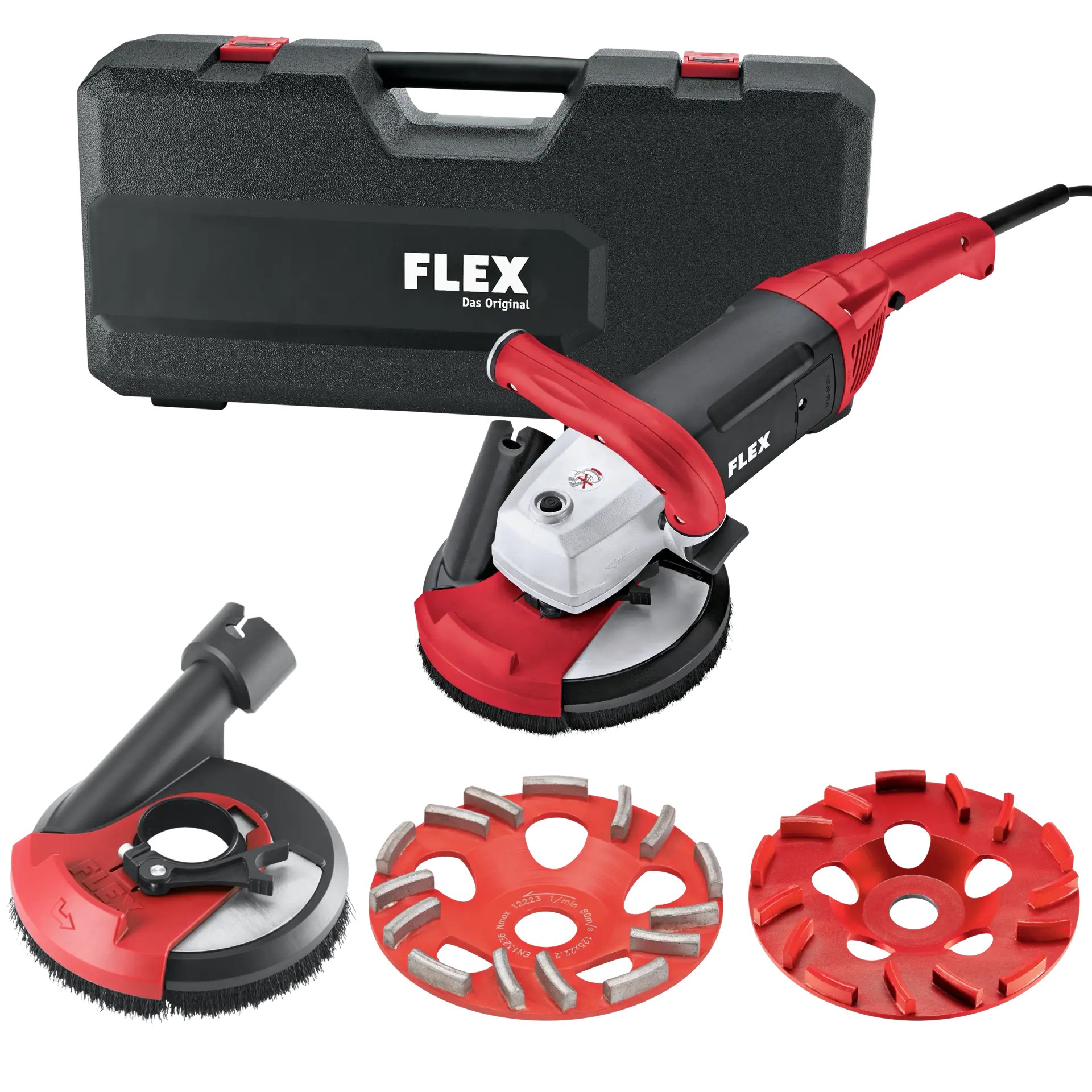 Flex-tools 534510 LD 18-7 150 R KIT, E-JET Concrete Sander 150 mm 1800W ...