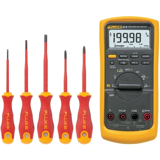 Fluke 40004066 IB875M Industrial multimeter &5 insulated screwdrivers
