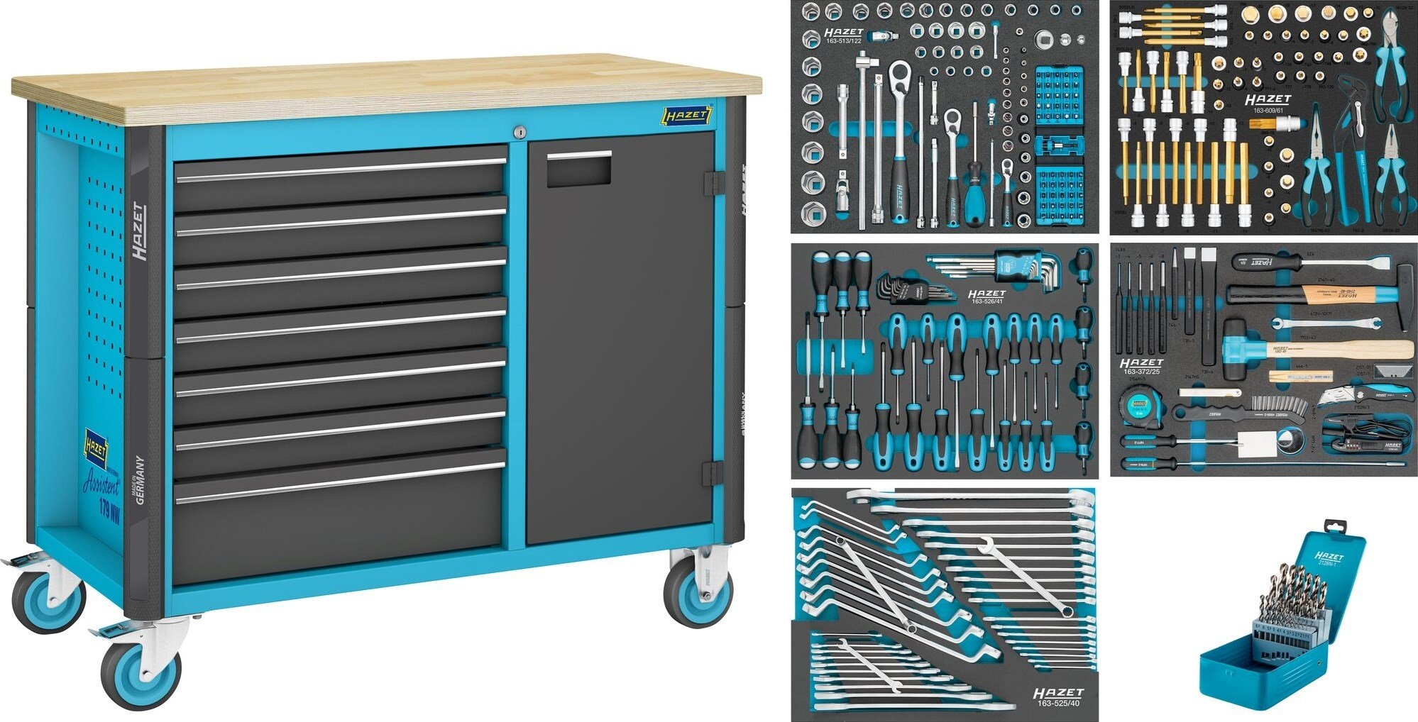 Hazet 179NW-7/314 Tool trolley filled 314-piece