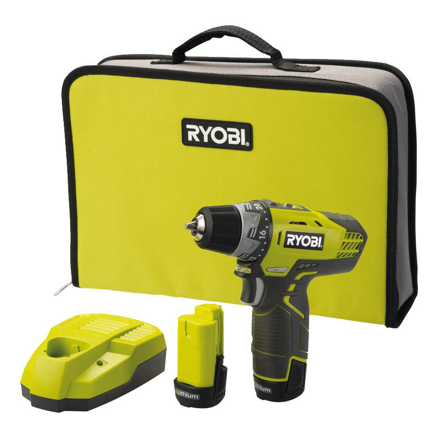 Ryobi 5133001802 R12DD-LL13S Cordless Drill 12 Volt 1.3 Ah Li-ion