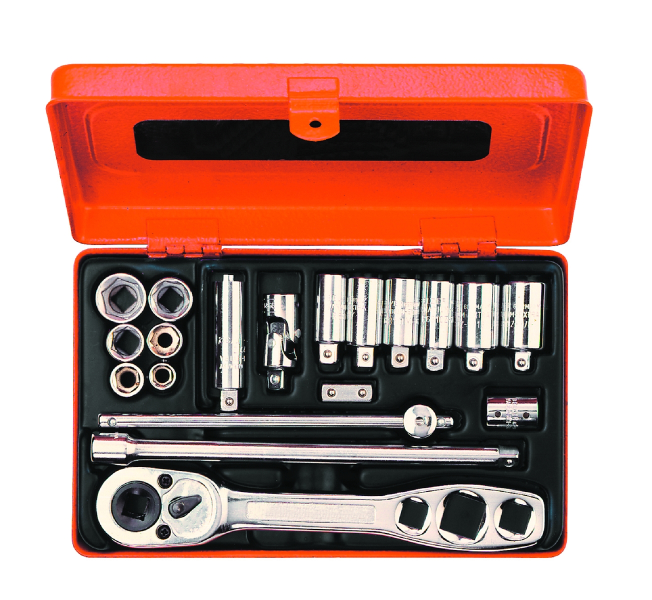 Bahco R6725ZK Socket set 1/4" Inch 19 pieces for refrigeration technology