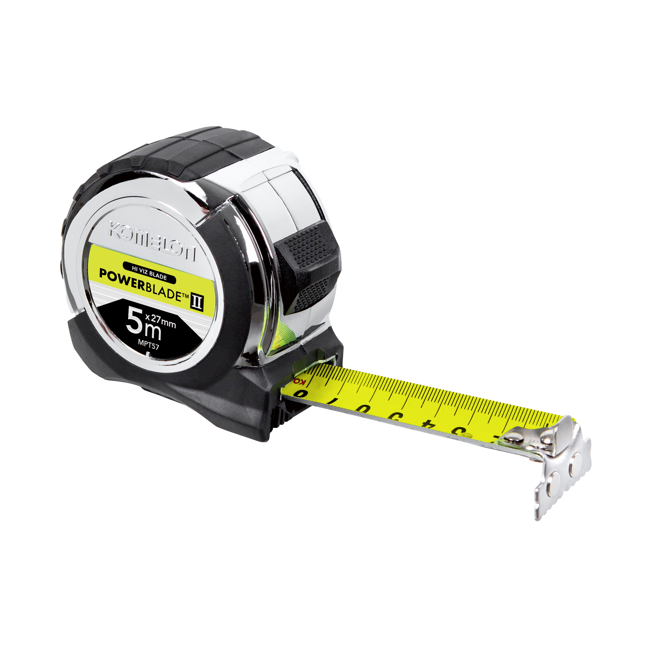 Komelon MPT57 Tape measure POWERBLADE Hi-Viz 5m x 27mm with magnetic ...