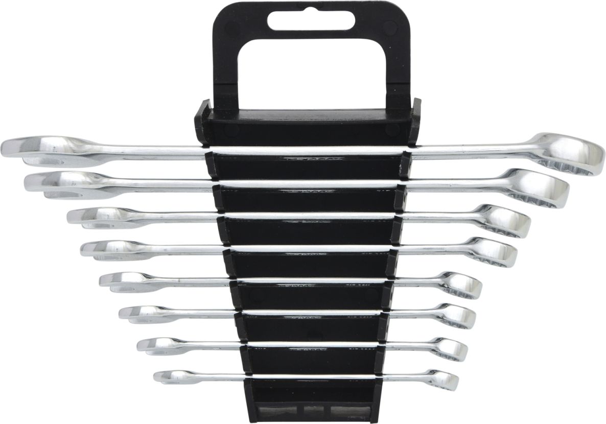 KS Tools 517.0048 Ring wrench set curved 8-piece 8-19mm