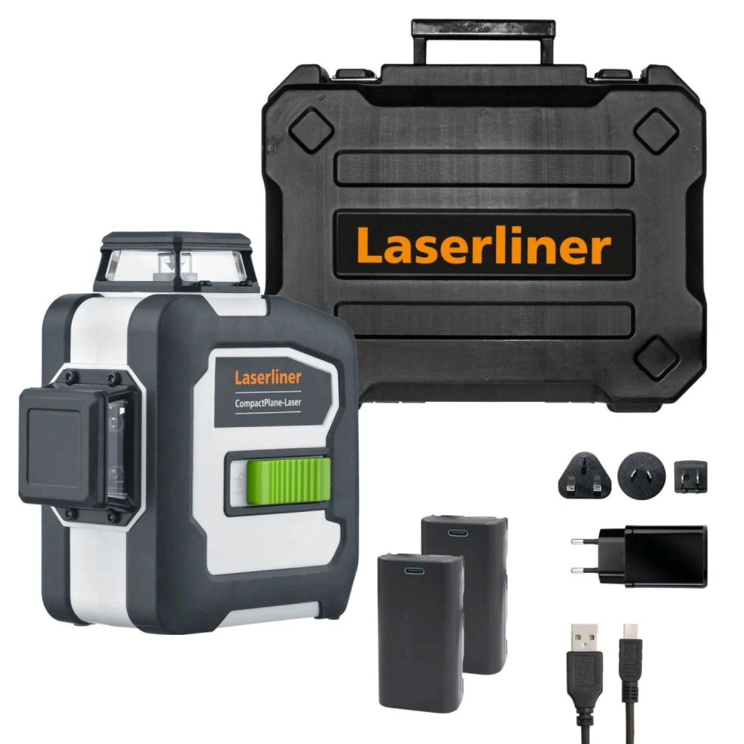 Laserliner 036.295A CompactPlane-Laser 3G Pro 360° Line Laser Green