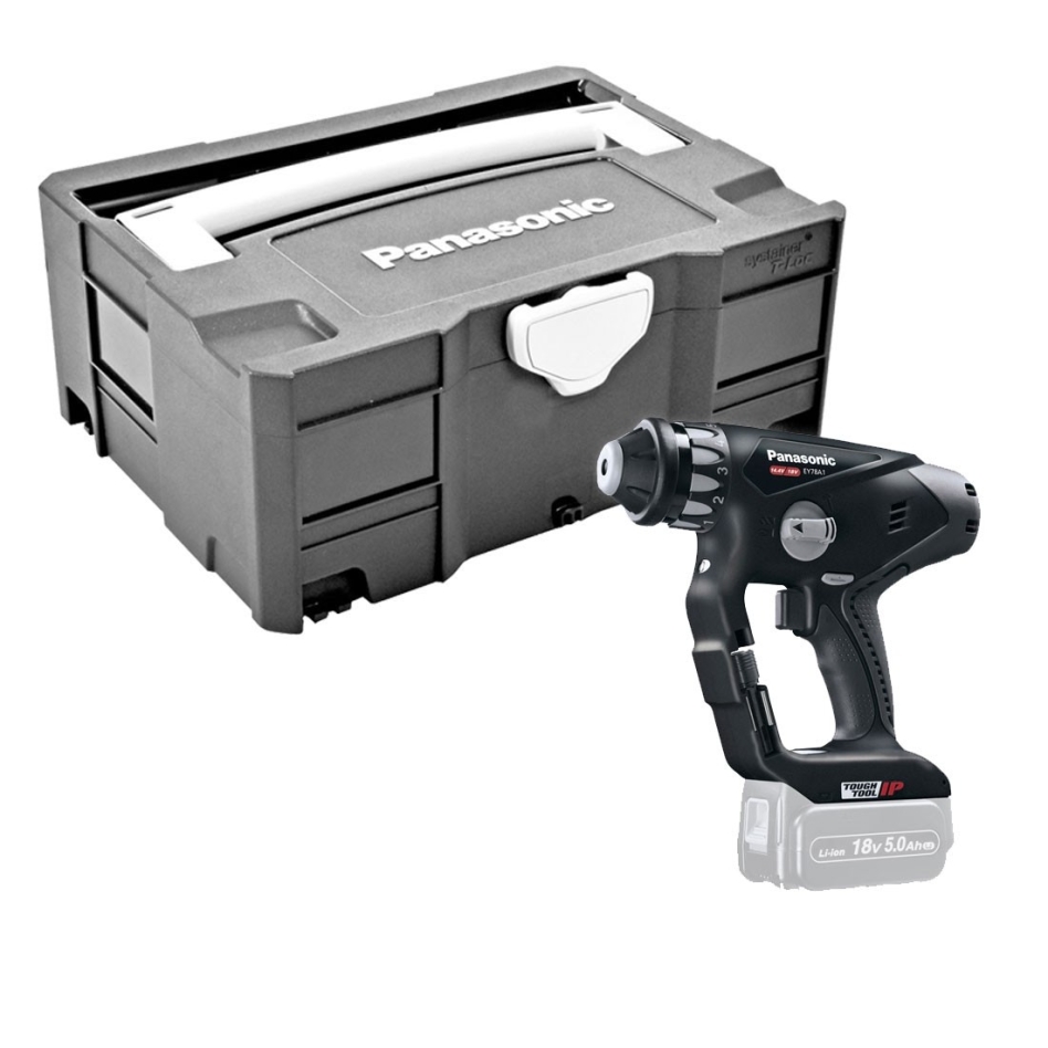 Panasonic EY78A1XT Accu Drill Hammer 14.4V and 18V Li-ion Body in systainer