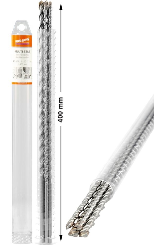 Projahn 57003 Multi-Star Multibrush set of 4 pcs. 400 mm long 6, 8, 10 ...