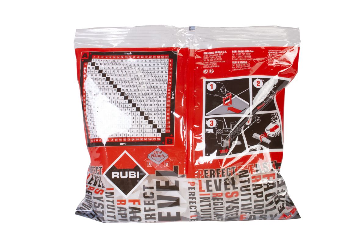 Rubi 3929 DELTA LEVEL SYSTEM Tile level clip 3-12 mm 0.5 mm ( 100pcs )