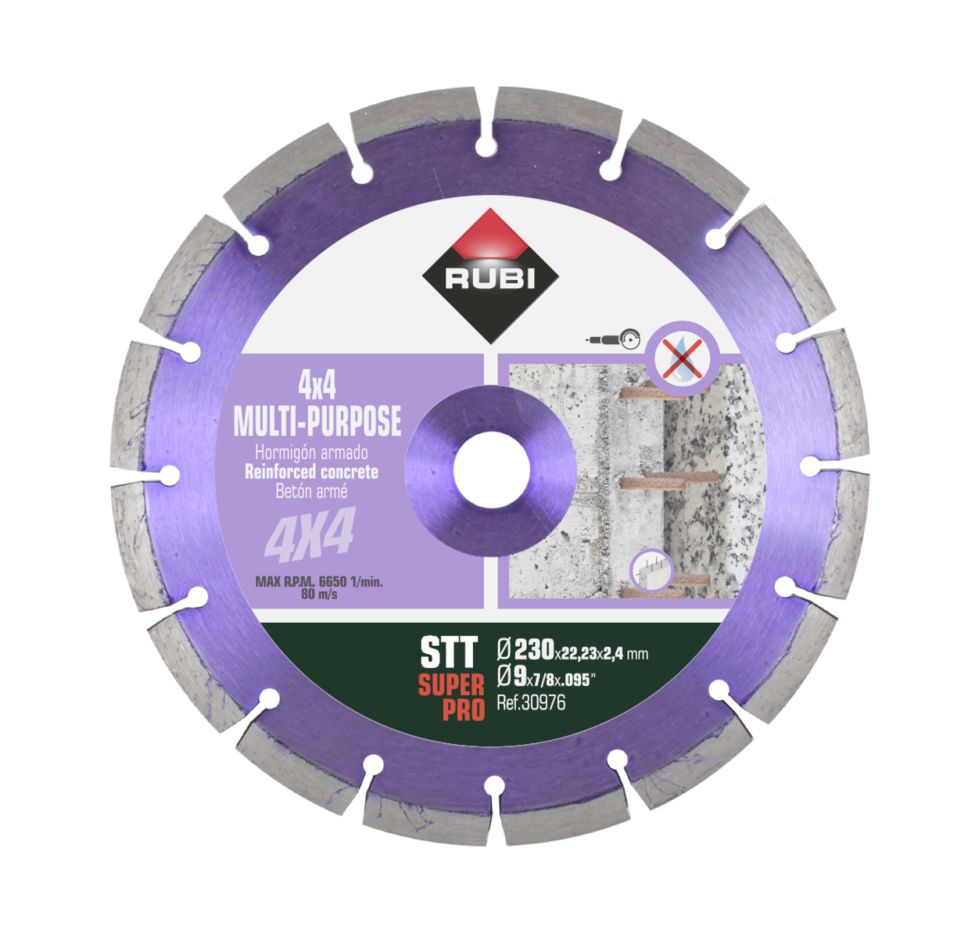 Rubi 30976 STT-230 SUPERPRO Diamond saw blade 230mm segmented