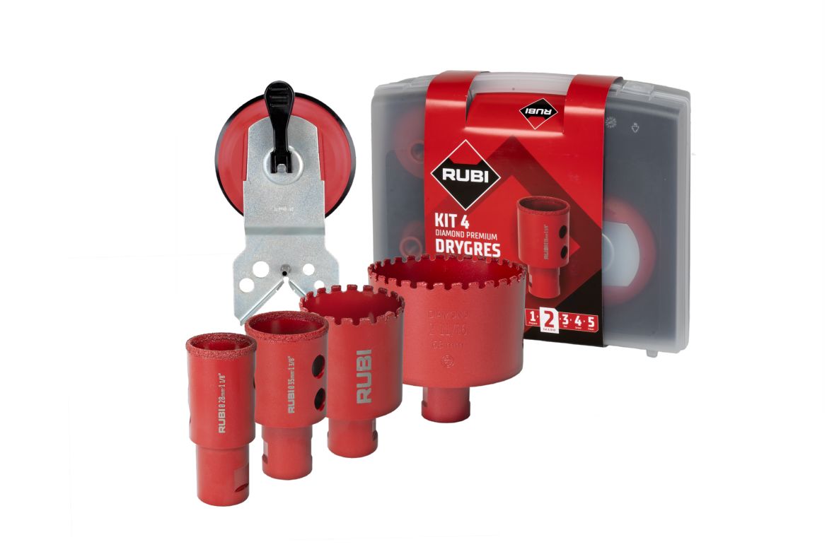 Rubi 51931 DRYGRES PREMIUM Diamond hole saw set 4-piece