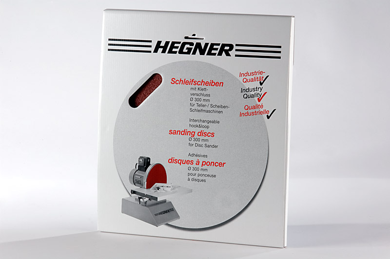 Hegner 116420003 Sanding disc with velcro fastener for wood 300mm K100 each