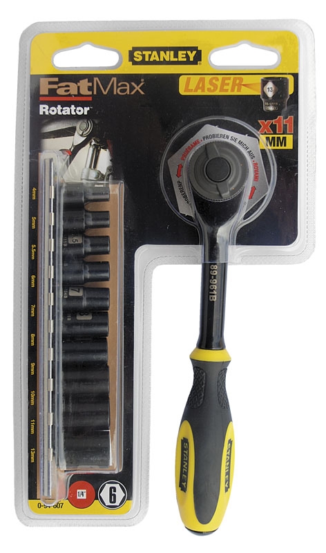Stanley 0-94-607 FatMax 1/4" Rotator Ratchet Wrench (11 piece Set)