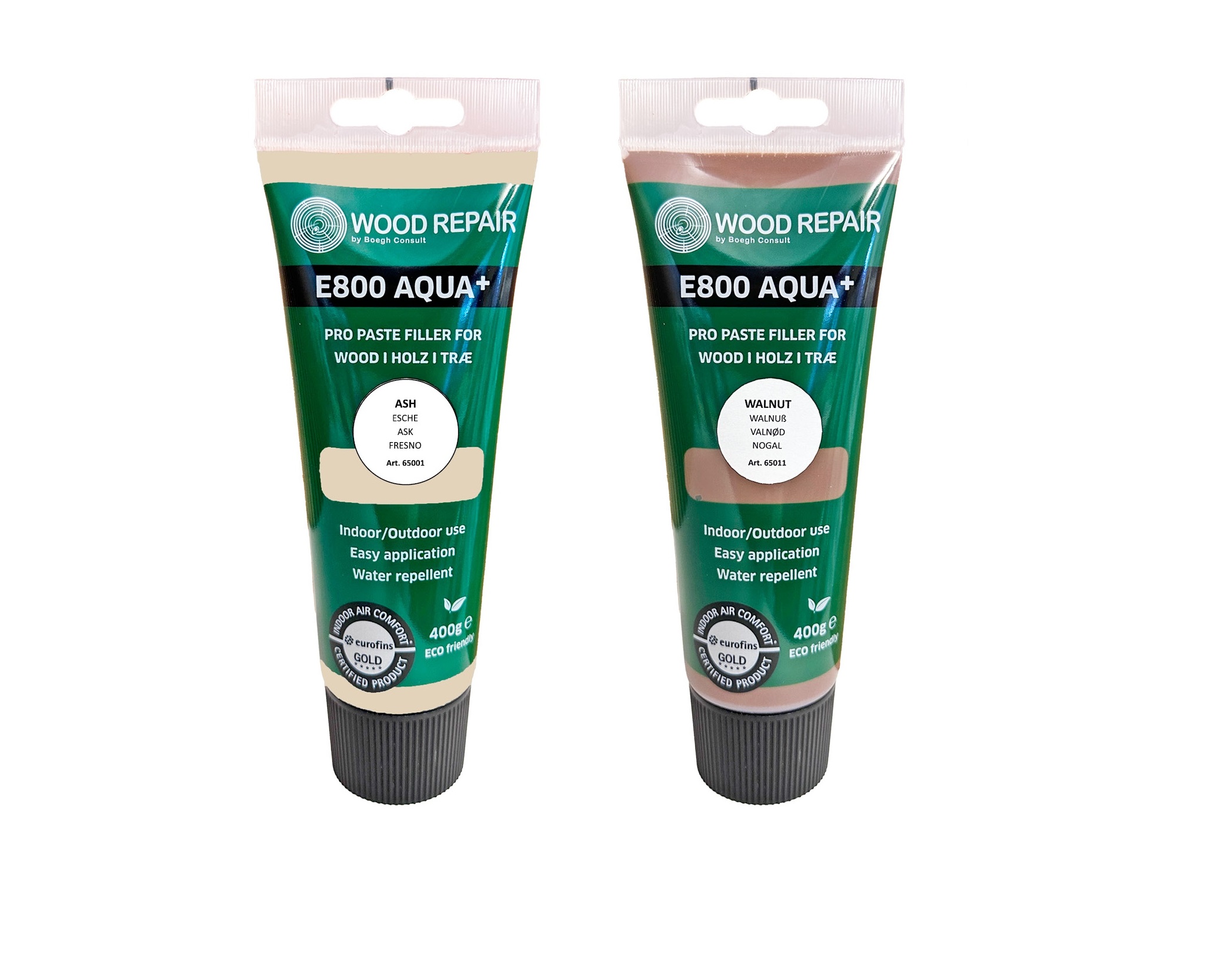 Wood Repair WRE-65004 E800 Aqua+ Wood paste 400 gr White